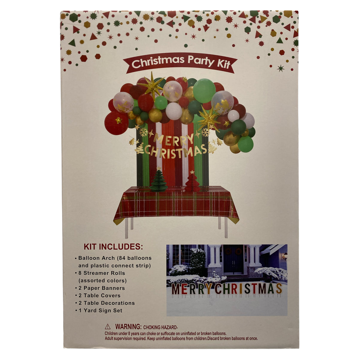Holiday Party Kit Celebration Theme Party Decoration Bundle, 112 pcs ...