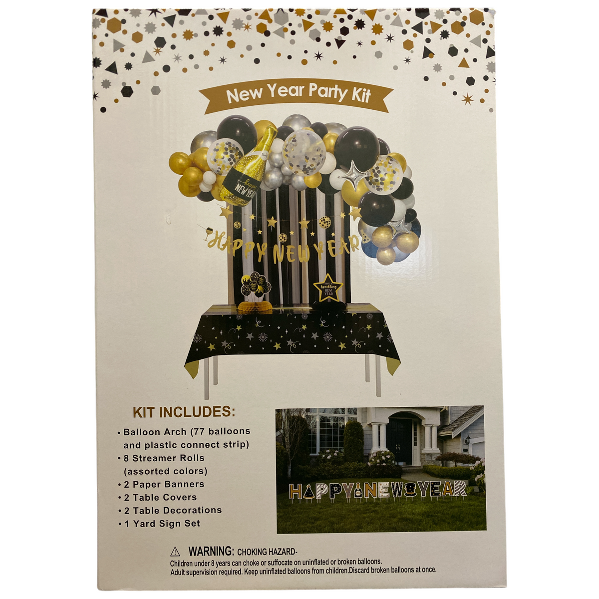 Happy New Year Party Kit Celebration Theme Party Decoration Bundle, 10 ...