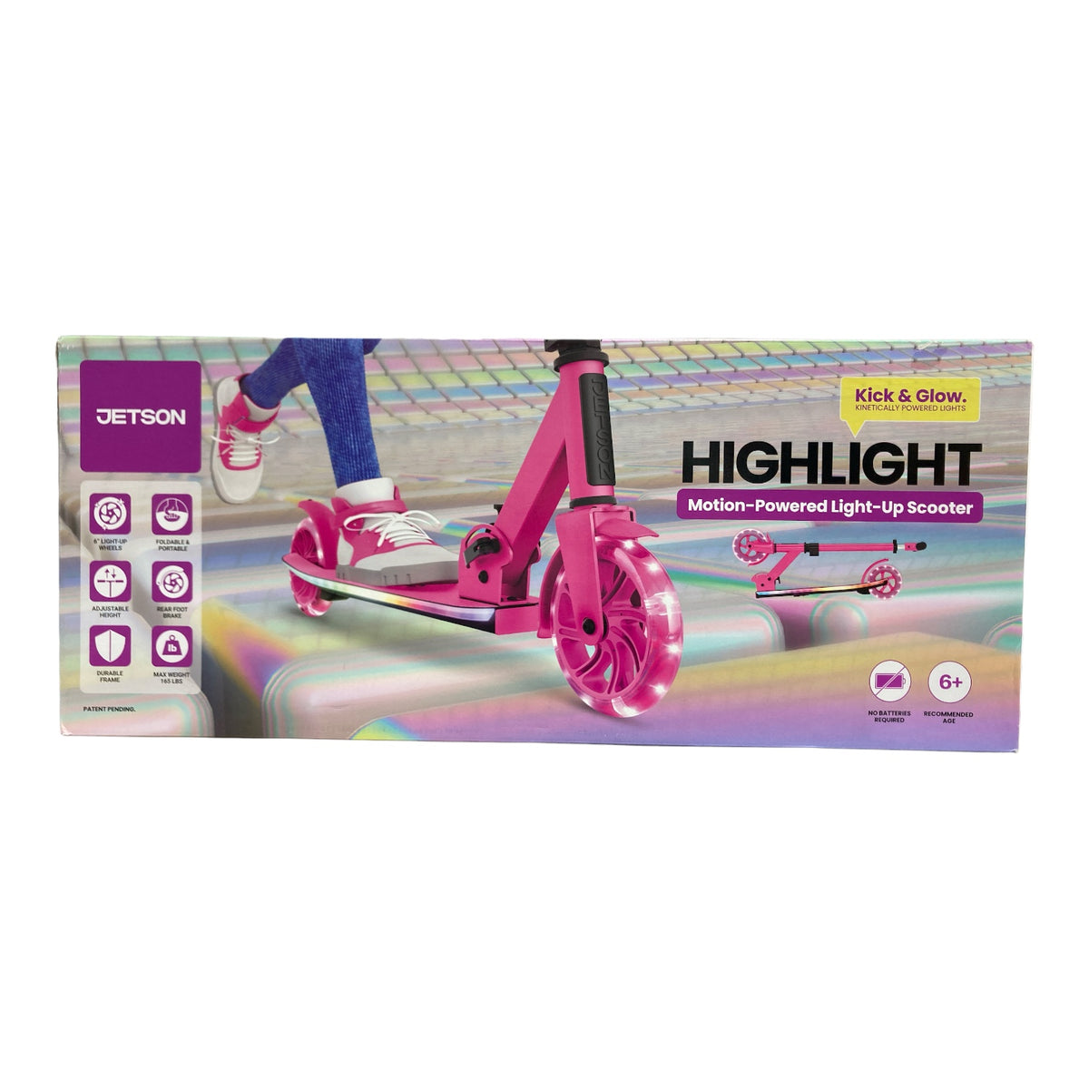 Jetson Highlight Motion-Powered Light-Up Scooter, Pink — Ewirelessgear
