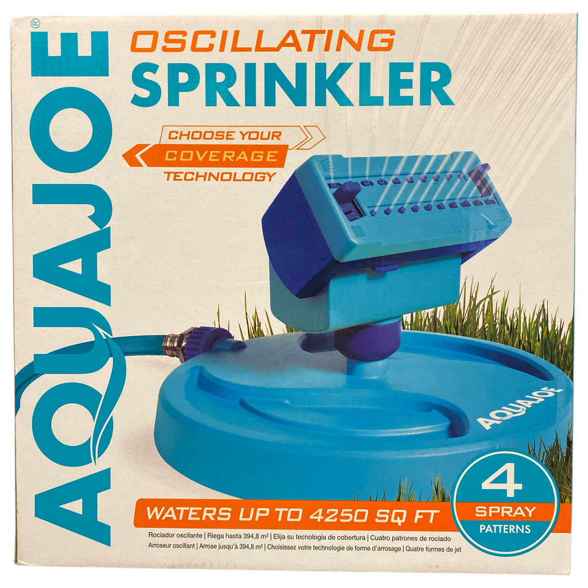 Aqua Joe Mini Gear-Driven Oscillating Sprinkler on Sled Base, AJ-OSPR2 ...