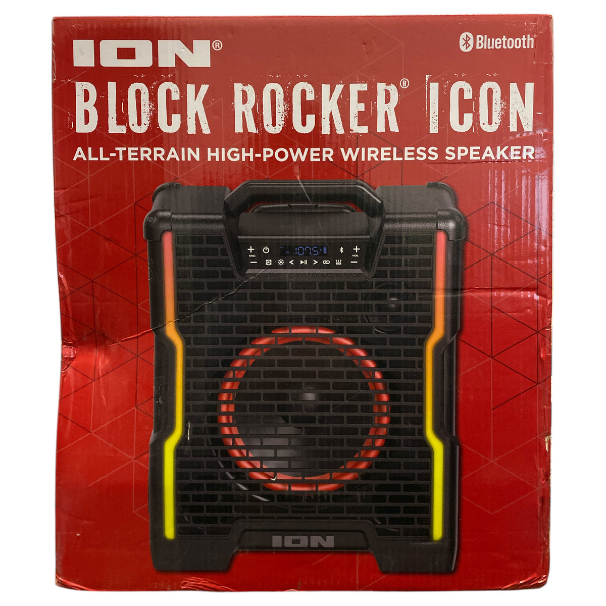 ION Audio Block Rocker Icon Bluetooth All Terrain High-Power Wireless ...