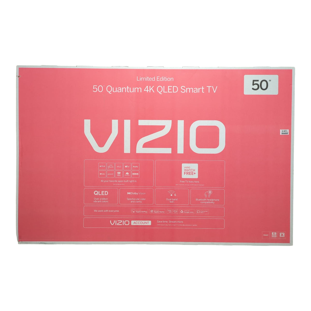 VIZIO 50" 4K Quantum Series QLED Smart TV, VQD50S-0809 — Ewirelessgear