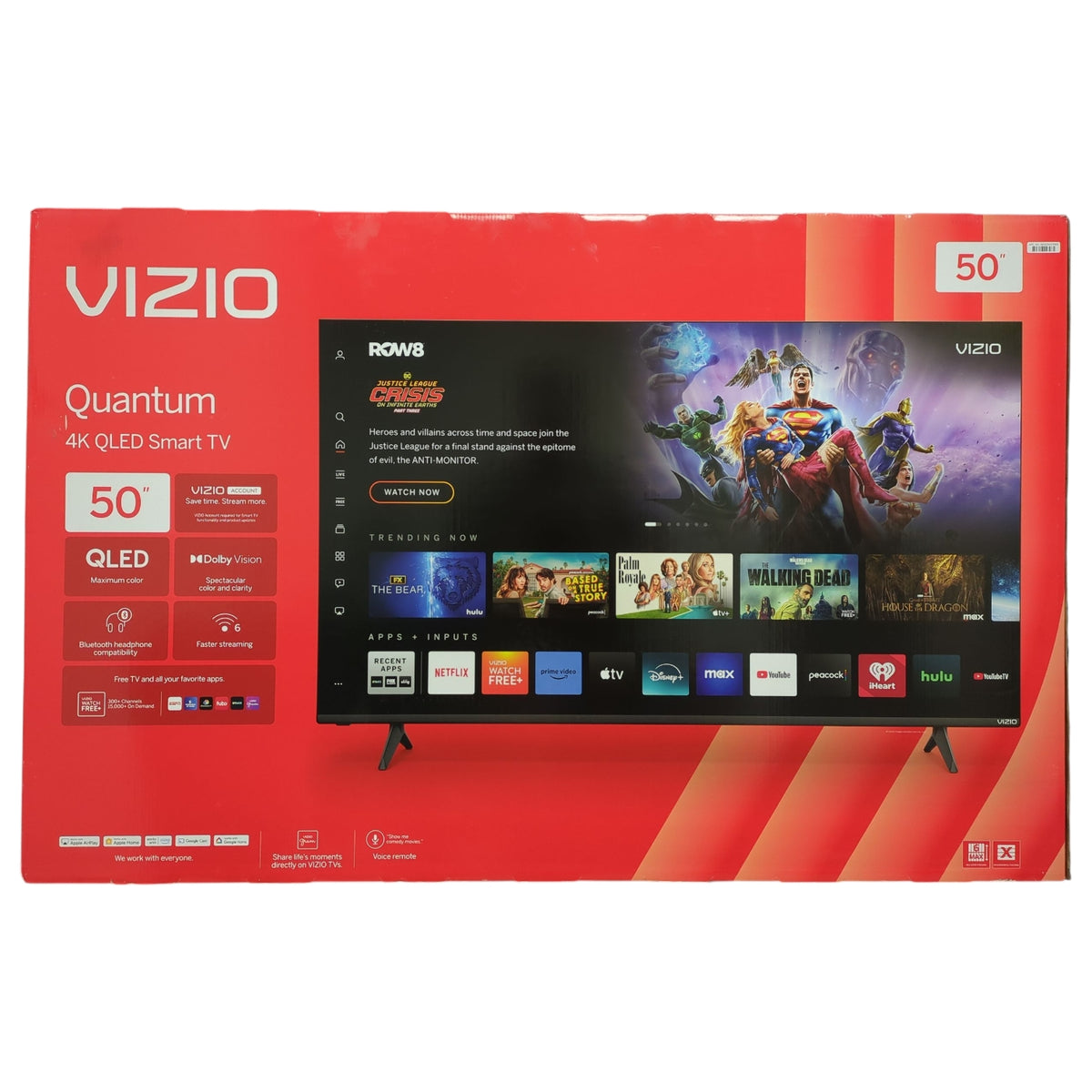 VIZIO 50" Class Quantum 4K QLED 60Hz Refresh Rate Smart TV, VQD50M-080 ...