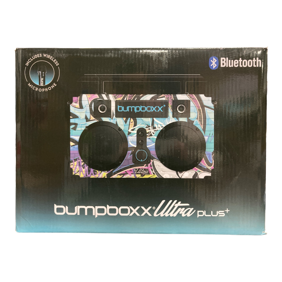 Bumpboxx Ultra Plus+ Graffiti Bluetooth Boombox w/ Microphone ...