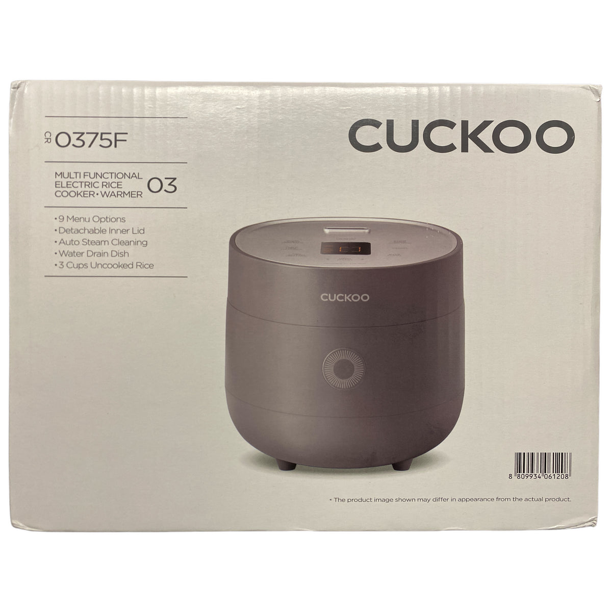 CUCKOO 3-Cup Multi-Functional Rice Cooker & Warmer, CR-0375F ...
