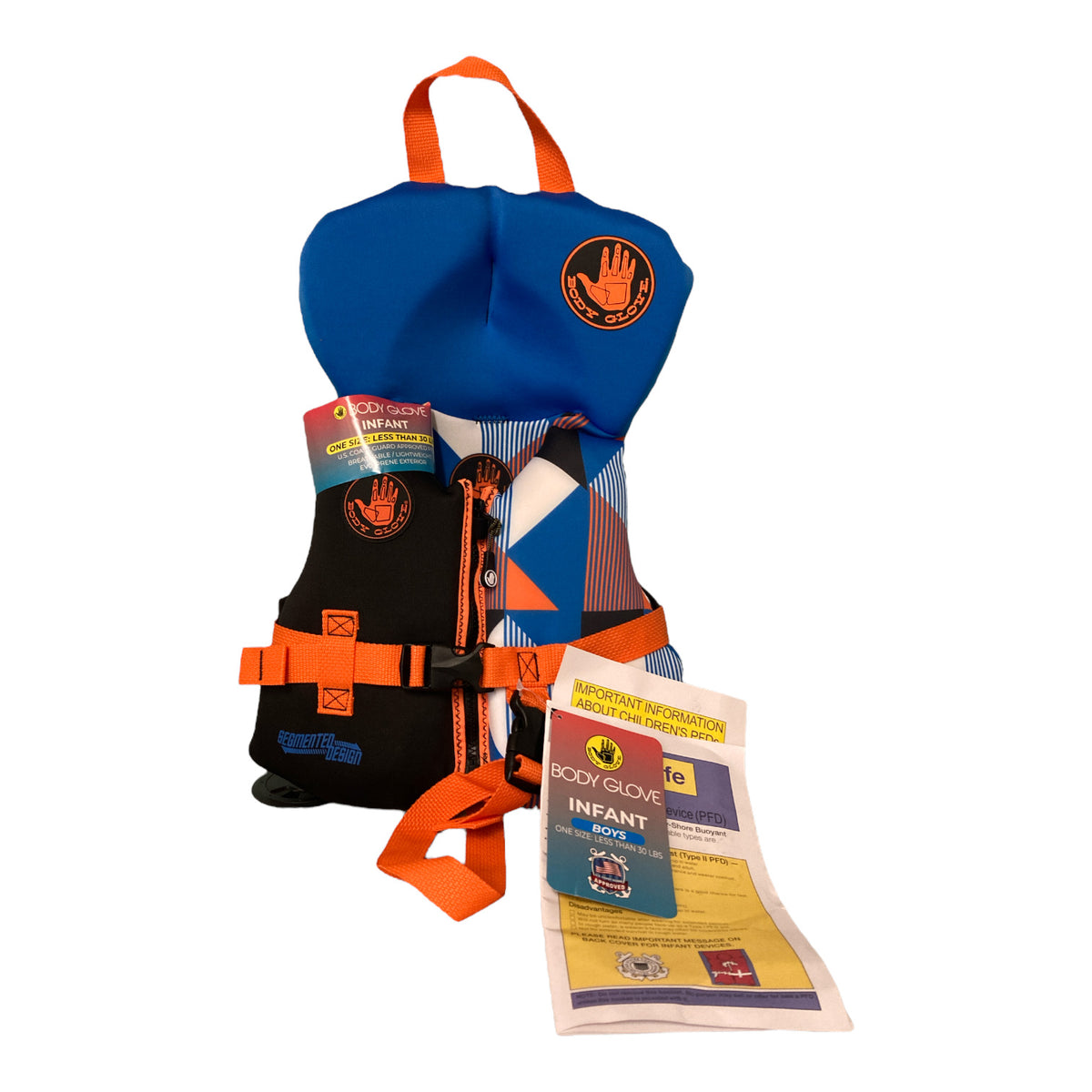 Body Glove Infant USCG Life Jacket Vest, Geo Blue 30LBS — Ewirelessgear
