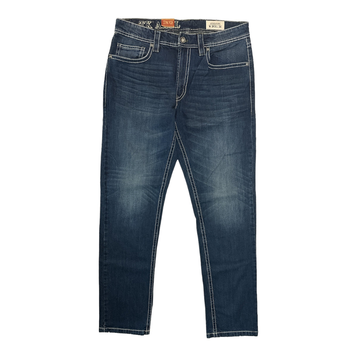 T.K. Axel Men's Stretch Athletic Fit Mid Rise Slightly Tapered Jeans ...