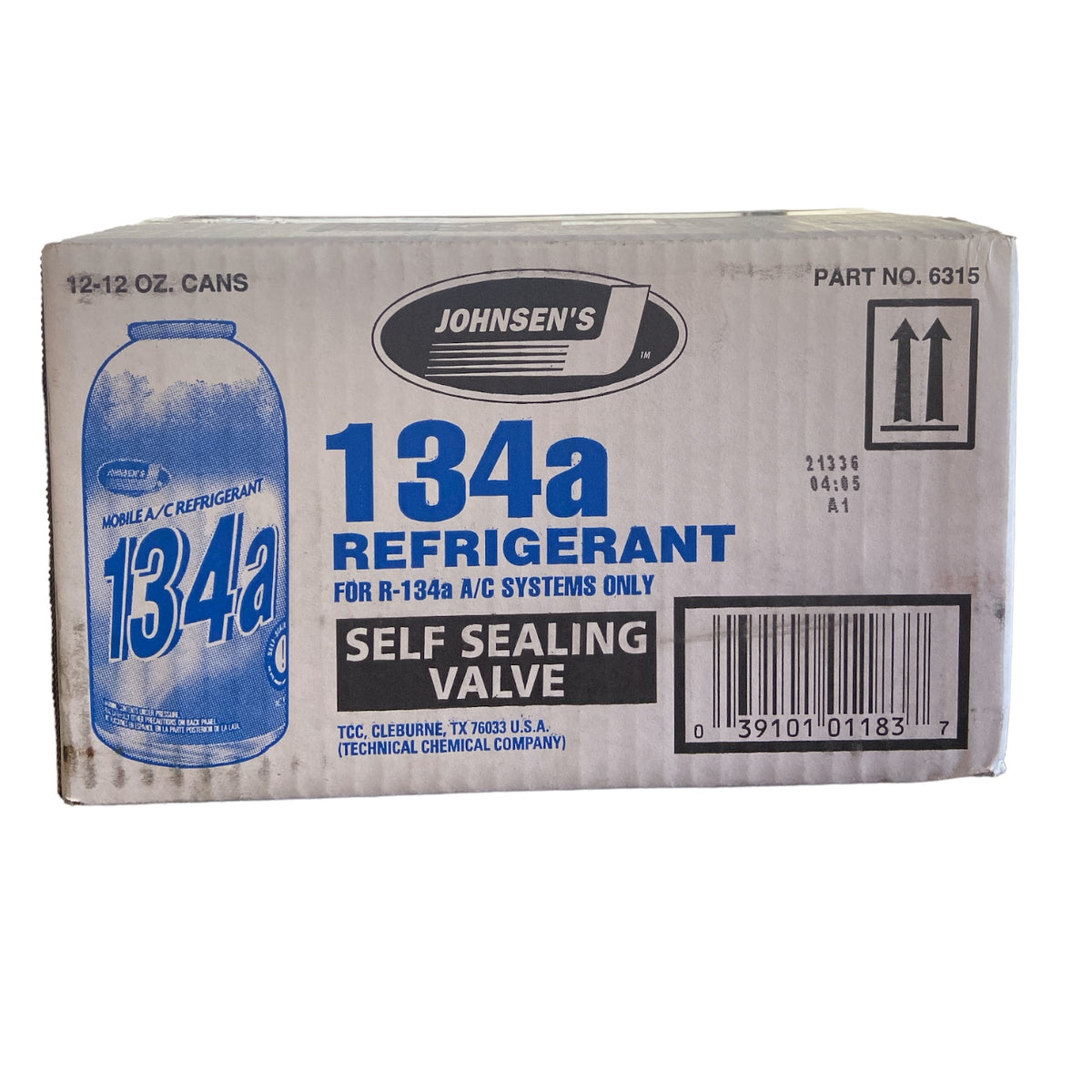 Johnsen's (R-134a) A/C Refrigerant (12-pack/12oz cans) Self Sealing Ca — Ewirelessgear
